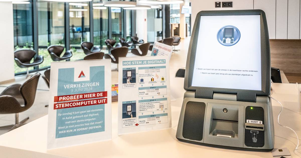Elektronisch stemmen in Aalst: “Oefen met een demo-stemcomputer ...
