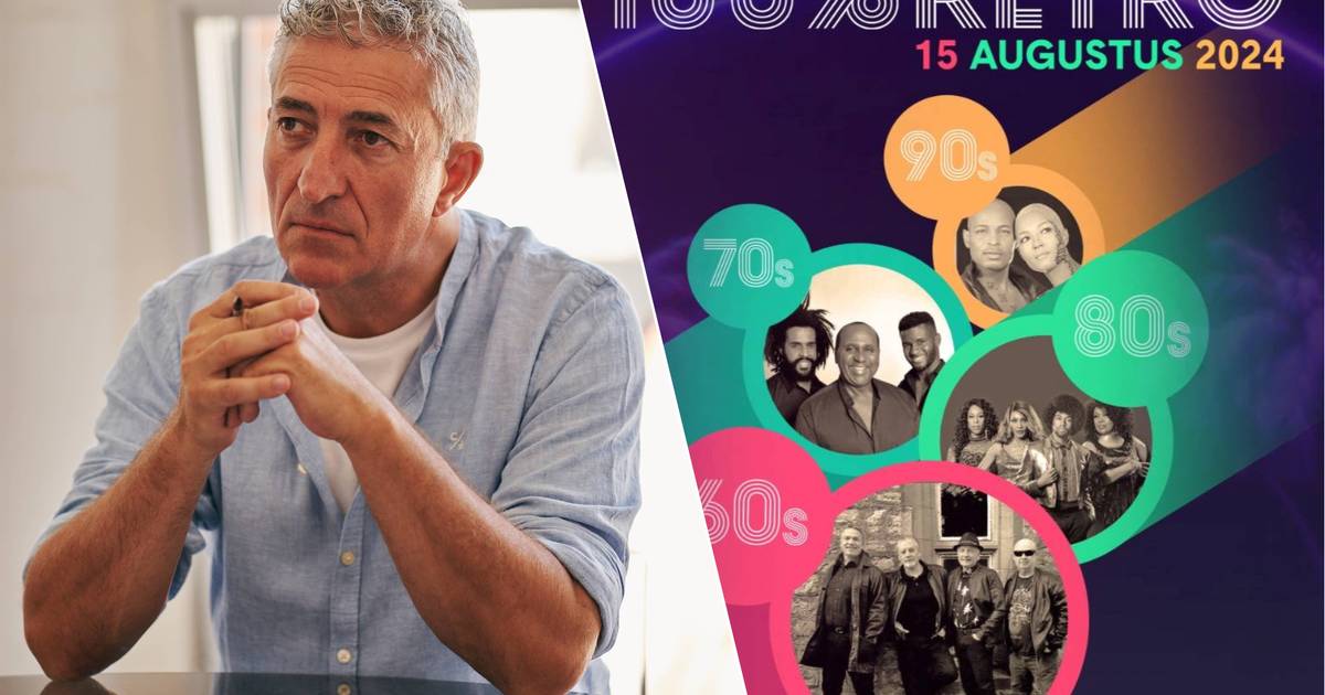 Hugo Foets (59), de man achter 100% Retro-festival, spreekt voor het ...