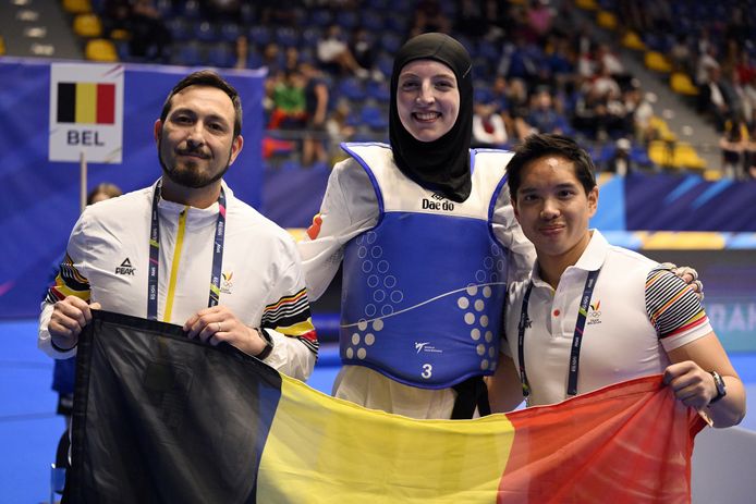 Taekwondoka Sarah Chaâri pakt goud voor Team Belgium op Europese Spelen ...