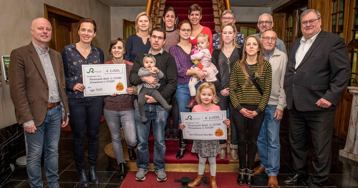 Personeel Stad en OCMW Roeselare steunen TEJO en De Kleine Hartjes ...