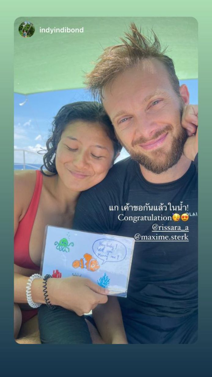 Maxime vraagt Issy ten huwelijk tijdens een duik in Thailand: “Ik ging nooit trouwen, en toen ...