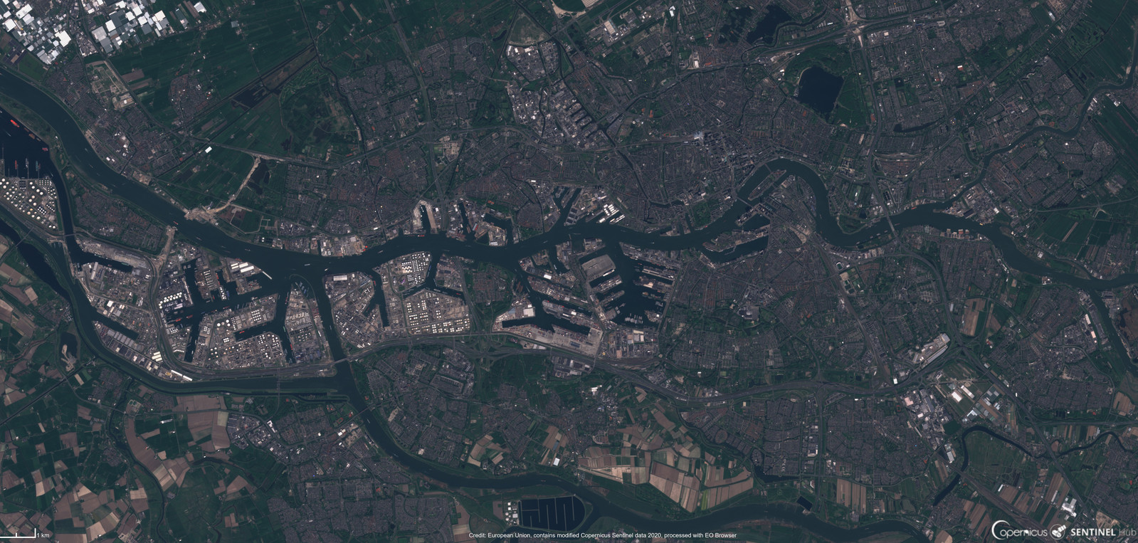 Bijzondere satellietbeelden van Rotterdamse regio dankzij schonere ...