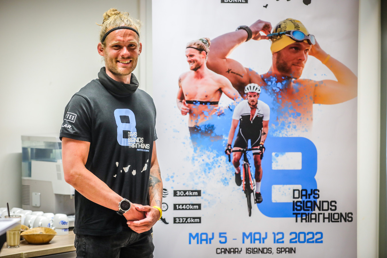 ‘Mirakelman’ Matthieu Bonne (28) wil 8 triatlons in 8 dagen op 8 ...