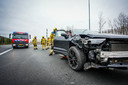 Twee auto’s knallen op elkaar op A2 bij Best: flinke vertraging door afgesloten rijstroken ...