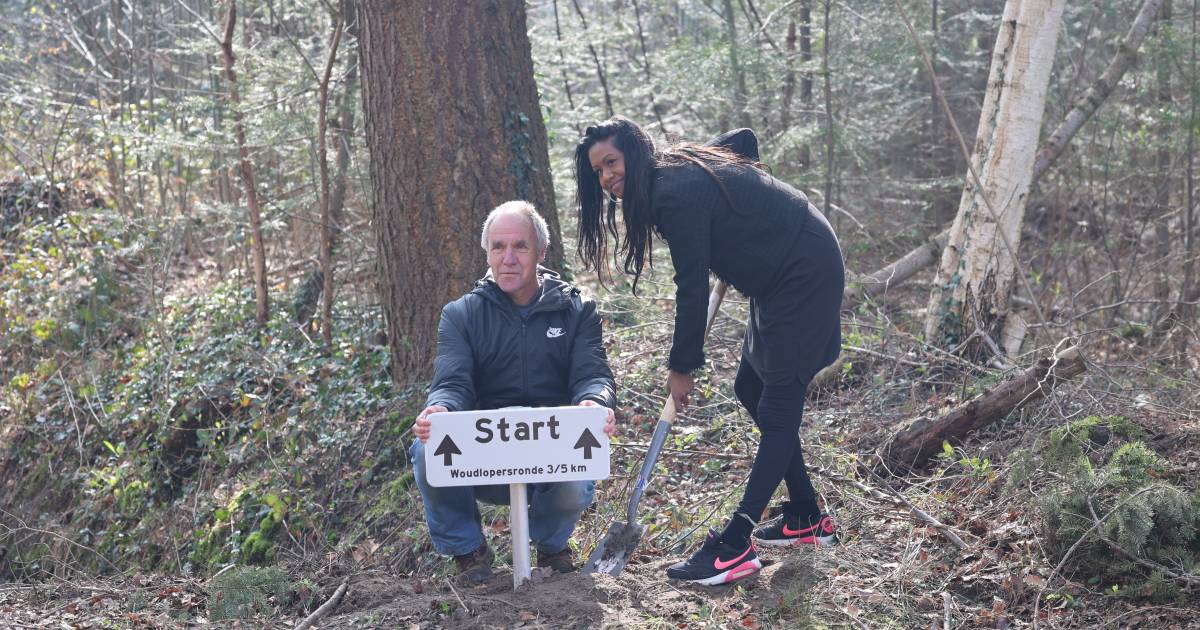 Woudlopers erg blij met nieuwe hardloopborden: ‘Hopen dat vandalen van ...