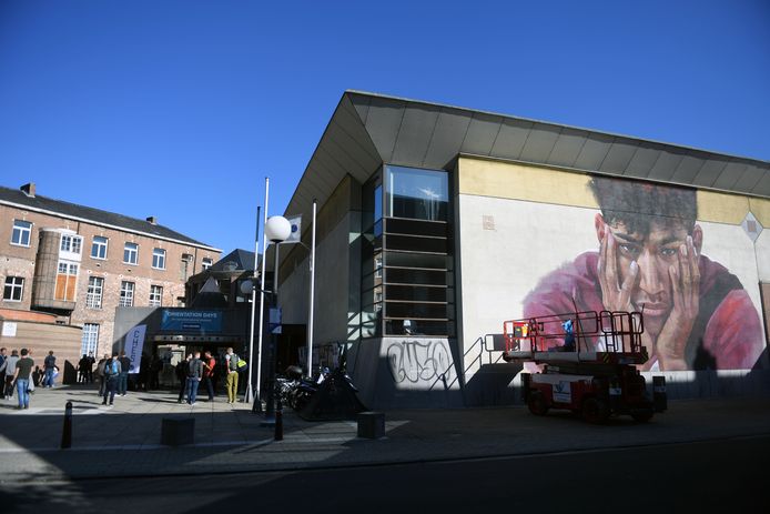 Huizengrote muurschildering van Sanda Dia afgewerkt: “Warm eerbetoon ...