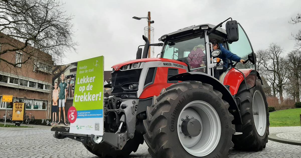 Boeren rijden je door Nijmegen op hun tractor voor strijd tegen ALS ...