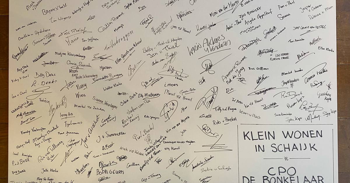 Tweehonderd handtekeningen voor kleine huisjes in Schaijk | Oss e.o ...