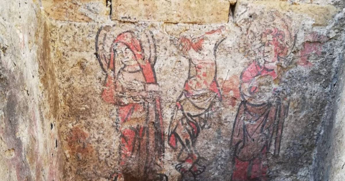 Nu al drie beschilderde grafkelders ontdekt bij opgravingen aan Onze-Lieve-Vrouwekerk: “Zeker ...