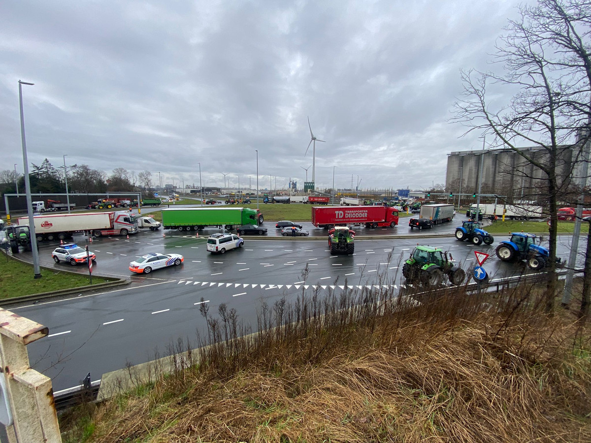 KIJK. 40-tal tractoren blokkeren Turborotonde in Gent: “Al die ...