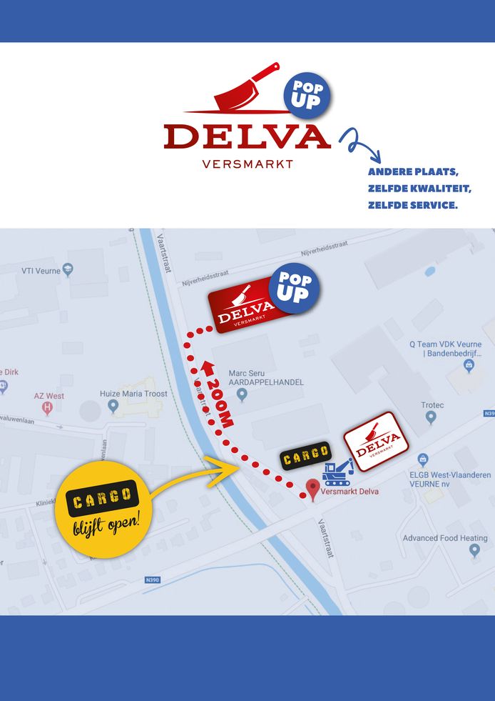 Versmarkt Delva gaat tegen de vlakte en verhuist tijdelijk naar pop-up ...