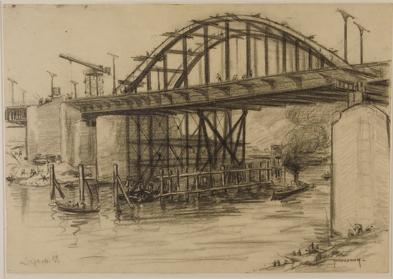 Frostbrug is weer net zo fris als op tekeningen uit 1934 van de bouw ...