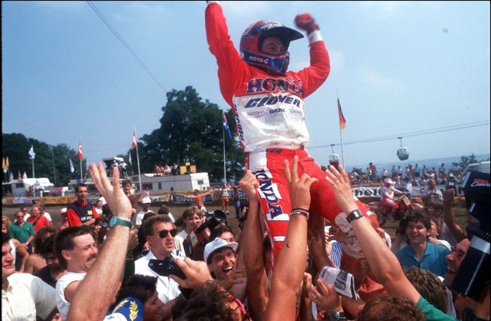 Een portret van Eric Geboers, een van de beste Belgische motorcrossers ...