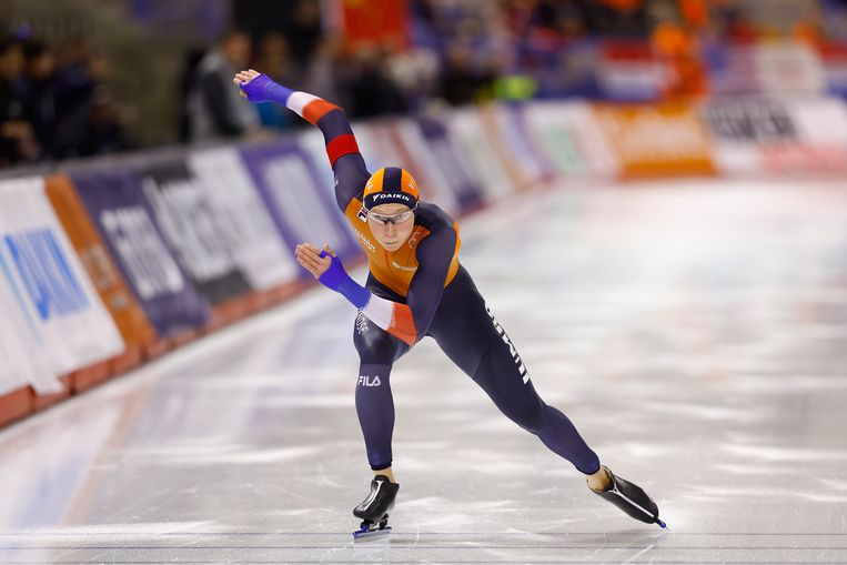 Op de eerste meters heeft een Nederlandse schaatser als Scheperkamp de ...