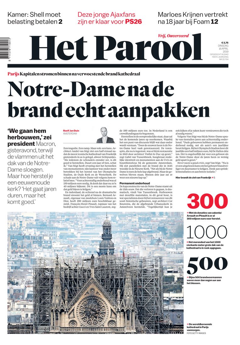 Zo bepaalt Het Parool welk nieuws de voorpagina haalt | Het Parool