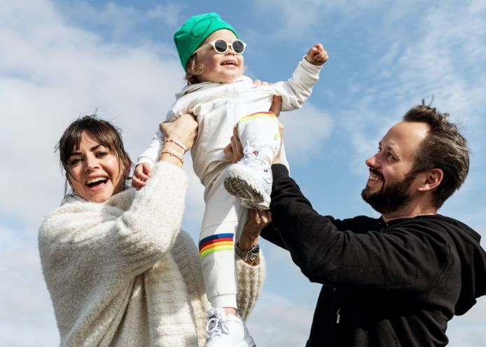 Astrid en Bram Coppens, trotse ouders van Billie-Ray, ontwerpen samen ...