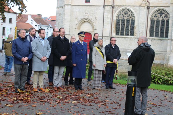 Wapenstilstand herdacht aan het monument in het Koning Albert I-park ...