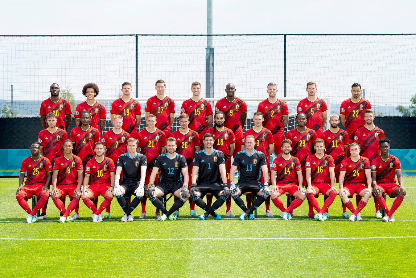 Voici la photo officielle des Diables pour l’Euro 2020 | Foto | 7sur7.be