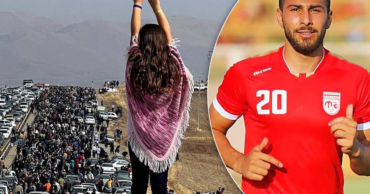 Iraanse profvoetballer (26) hangt doodstraf boven het hoofd na deelname ...