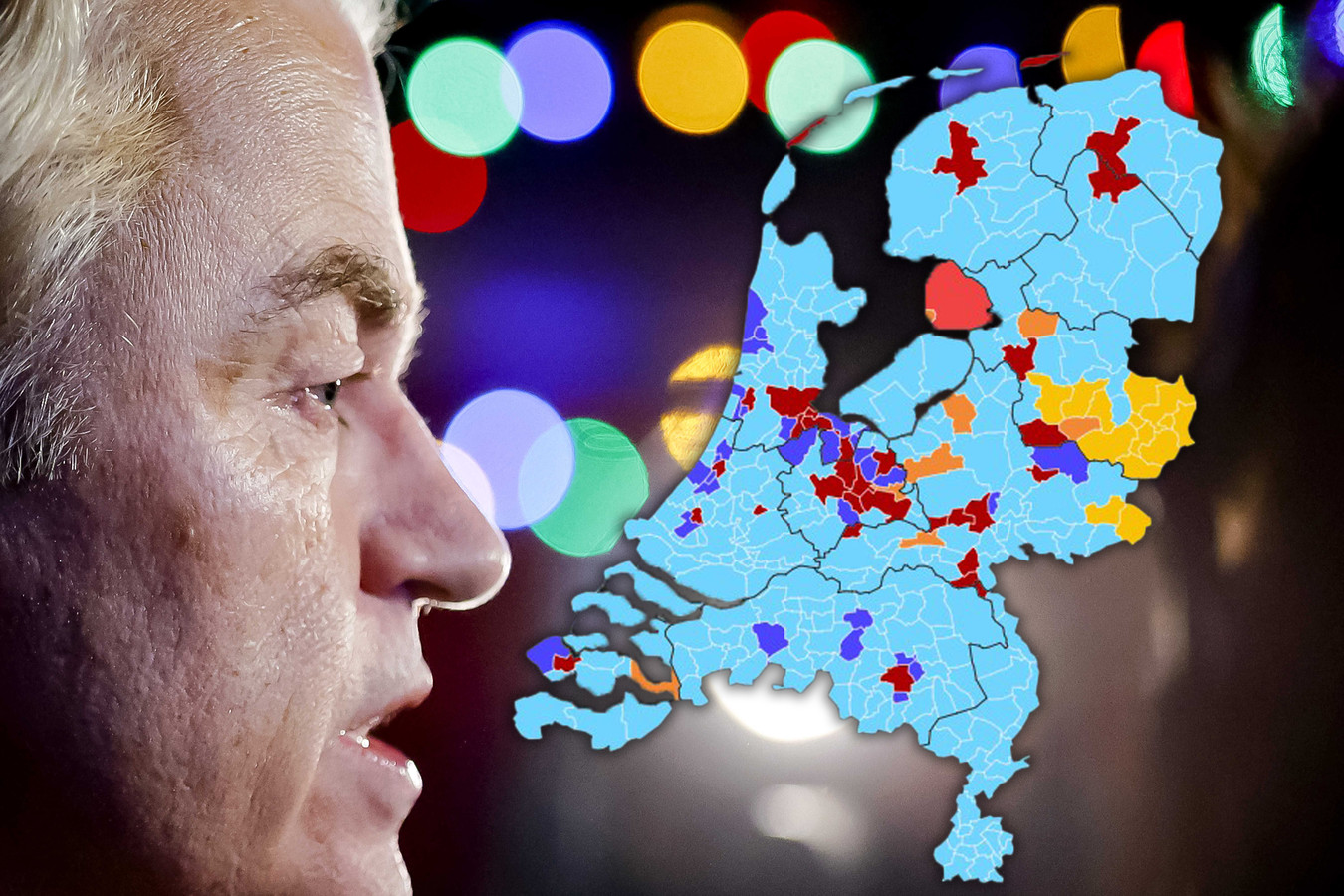 Dit is waarom er midden in een zee van PVV-blauw een groen-rood eiland ...