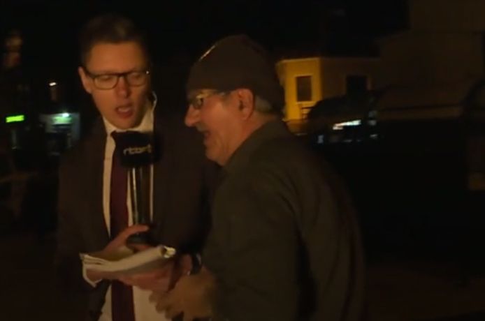 Le journaliste Quentin Warlop pris à partie en plein duplex sur l'île ...