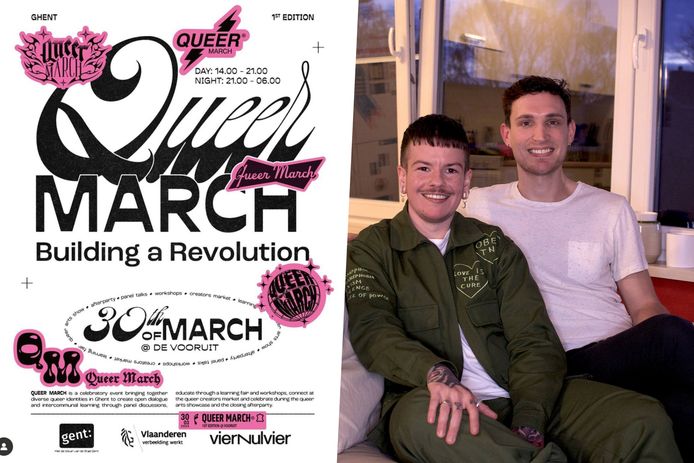 Mathisse (30) en Maarten (30) organiseren eerste Queer March van Gent ...