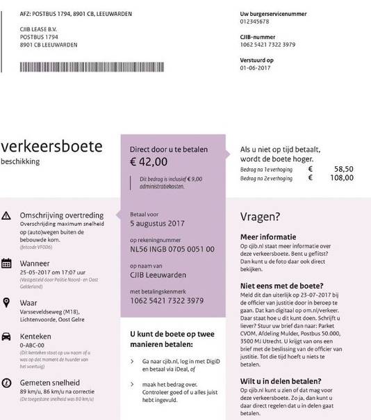 CJIB: verkeersboetes vanaf dinsdag gebruiksvriendelijker | Binnenland ...