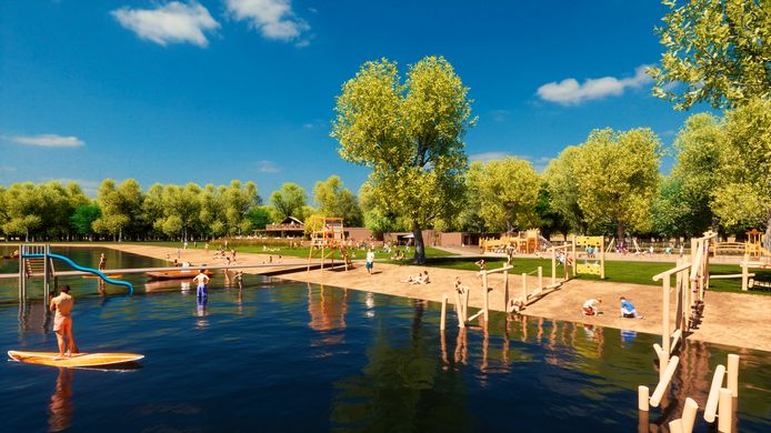 Zó gaat de nieuwe Geffense Plas eruitzien, blijkt na een rommelig ...