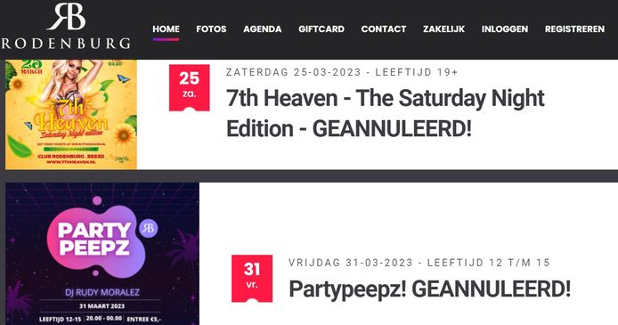 Club Rodenburg tóch tot minstens eind april dicht: ‘Kost ons grofweg ...