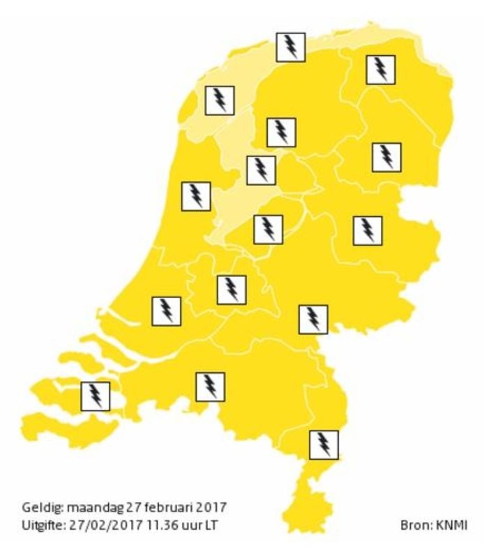 KNMI: 'Code geel' in Groene Hart, lokaal onweer, hagel en zware windstoten | Groene Hart | AD.nl