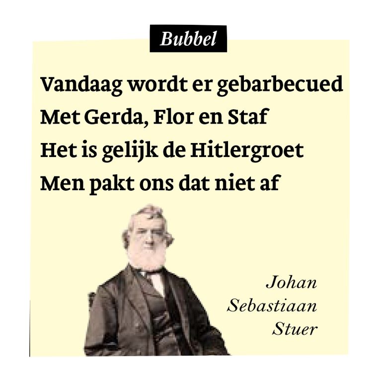 Een vrolijk versje van Johan Sebastiaan Stuer | Humo
