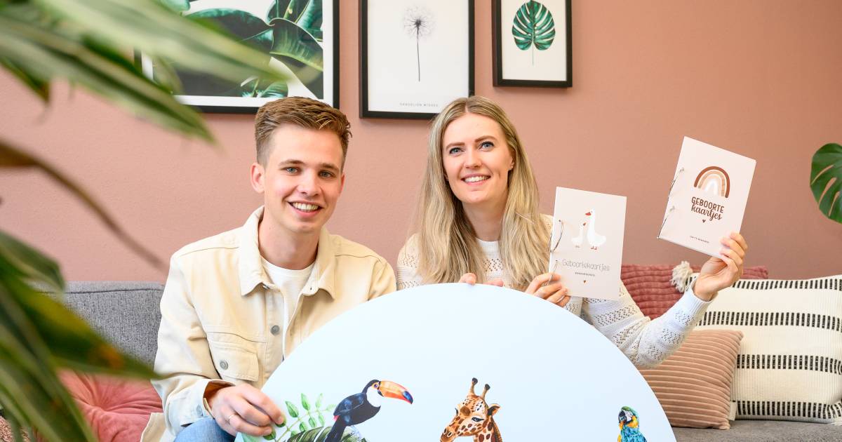 Martijn en Manon begonnen met een behangetje, nu hebben ze een webshop ...