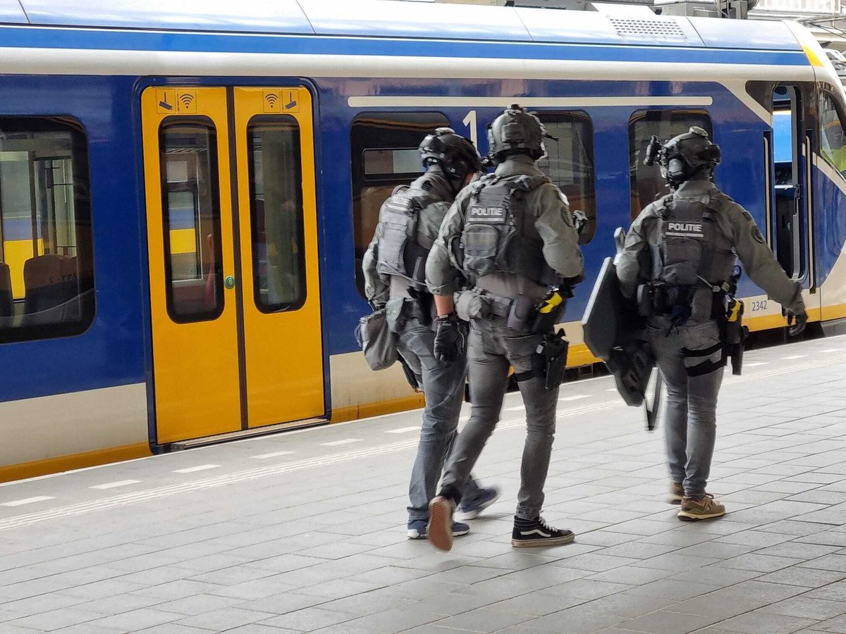 Man met verward gedrag bij station Amersfoort opgepakt na grootschalige ...