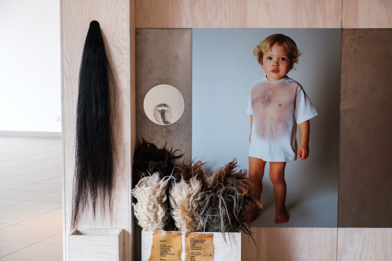 Expo ‘Haar’ laat kinderen voelen en ruiken aan kunst | Foto | hln.be