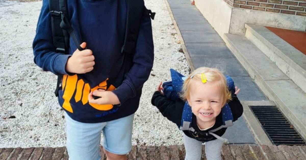 Manon en Toon beginnen enthousiast aan eerste schooldag | Nijlen | hln.be