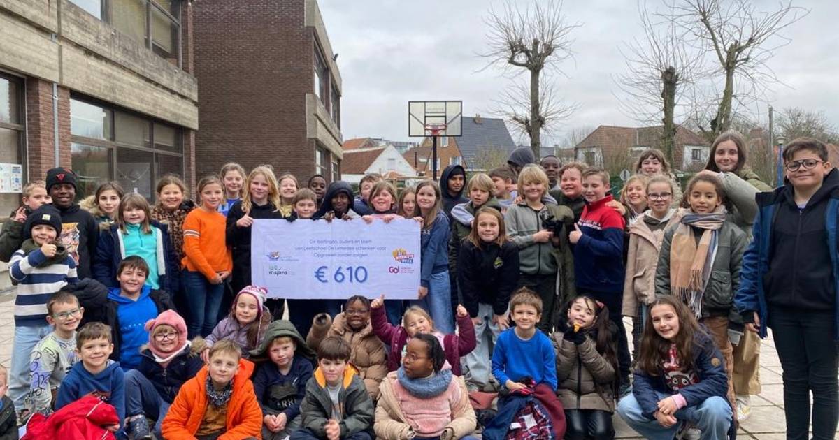 Leefschool De Letterzee schenkt 610 euro voor de Warmste Week | Koksijde | hln.be
