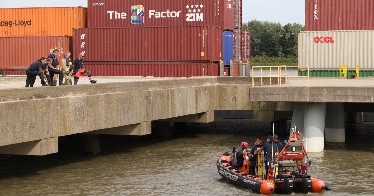 Matroos op binnenschip overboord geslagen op de Schelde, massale ...