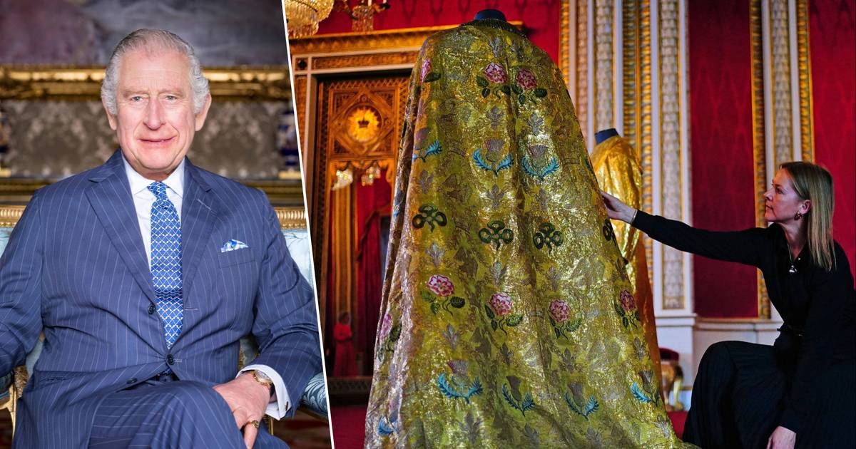 Eerste beelden van Charles’ kroningsgewaden onthullen ‘onbetaalbare ...