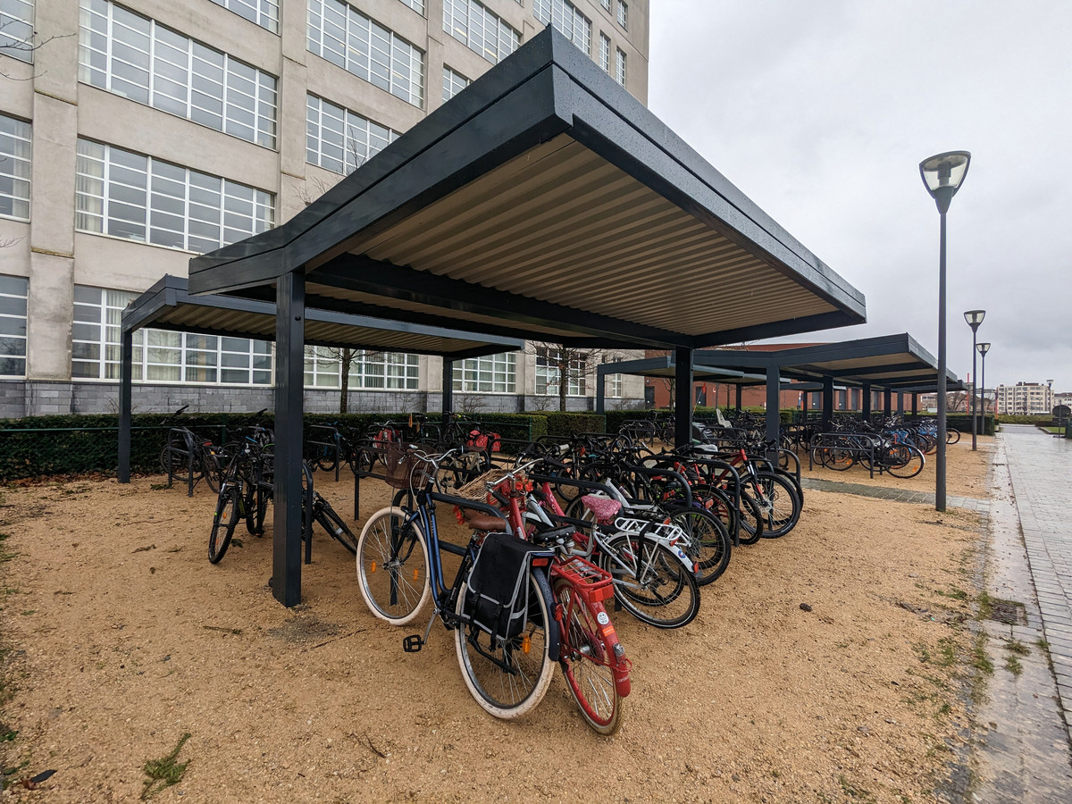 Leuvense fietsenstallingen worden klimaatrobuust | Foto | hln.be
