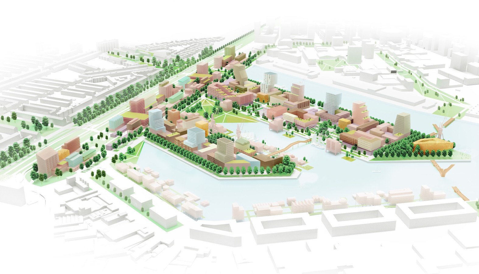 Op deze bekende plek in Rotterdam komt een compleet nieuwe wijk ...