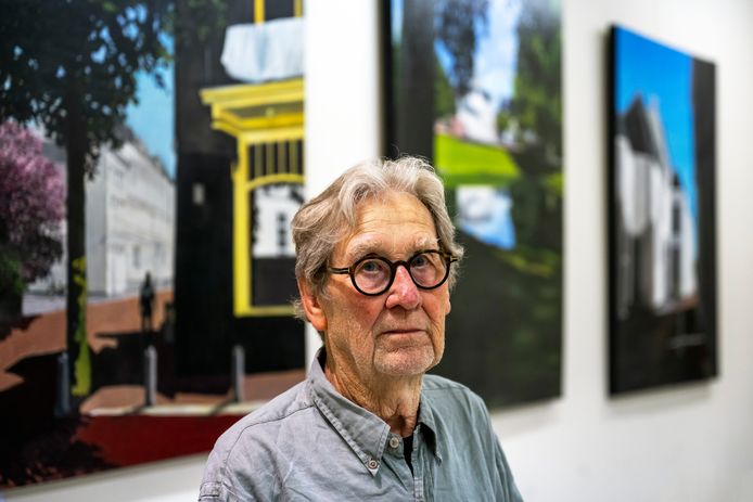 De eerste solo-expositie van Jouke Hoogland (83), maar hij schildert ...