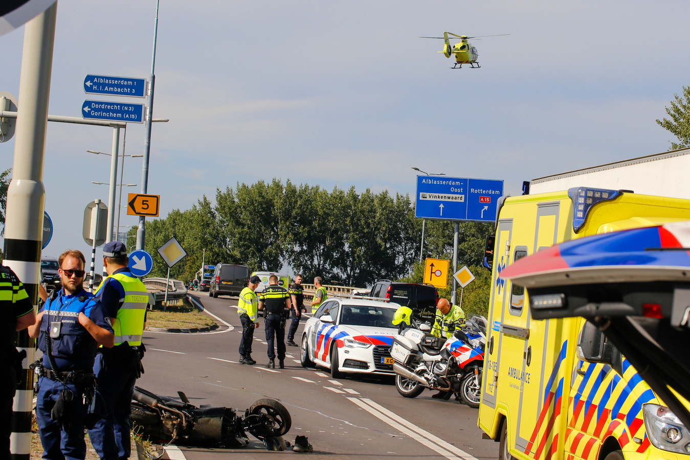 Ernstig ongeluk op de Edisonweg, 50-jarige Sliedrechter is er ‘zeer ...