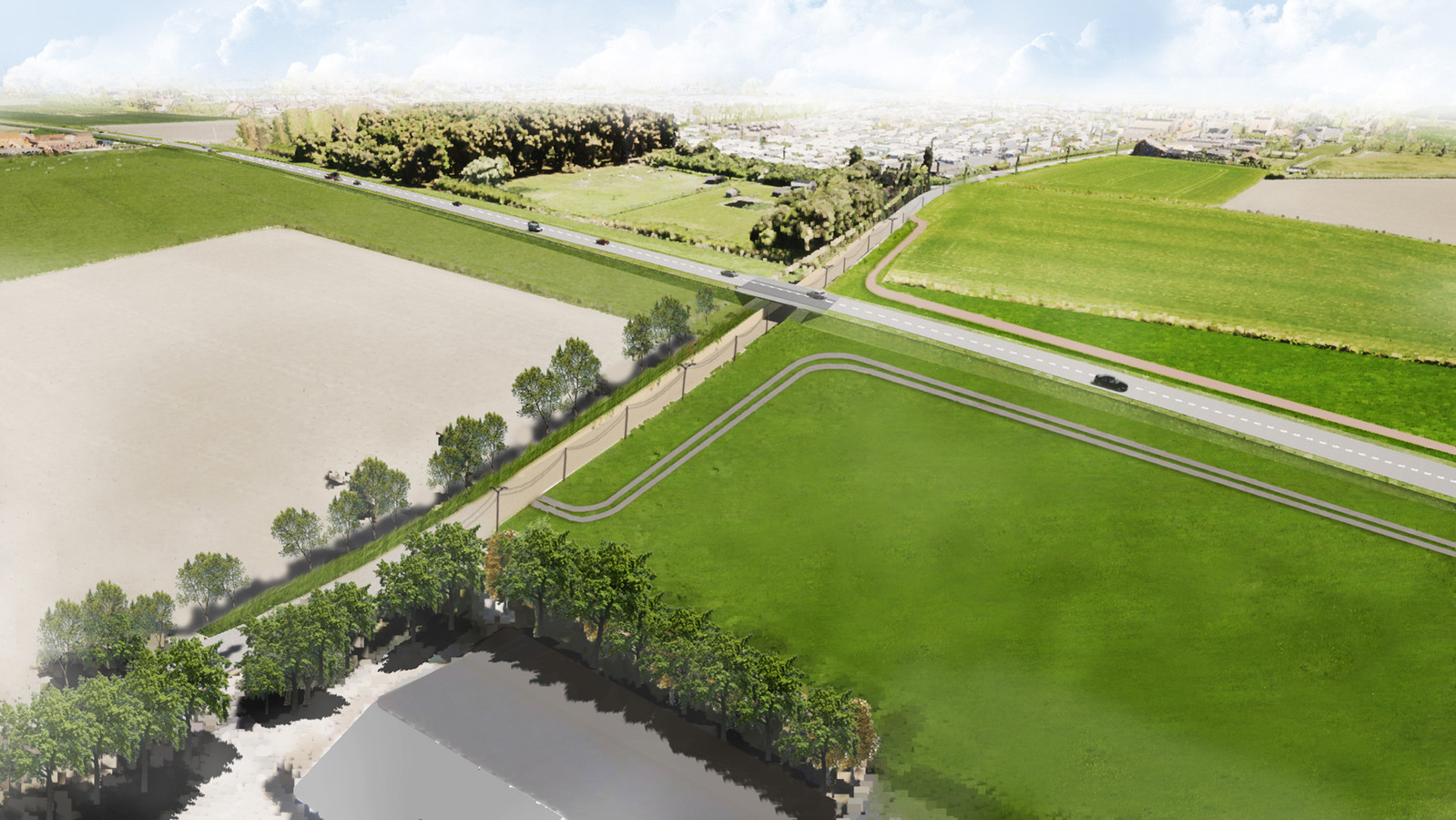 Vaste brug over de vaart en nieuwe weg moeten zorgen voor een betere ...