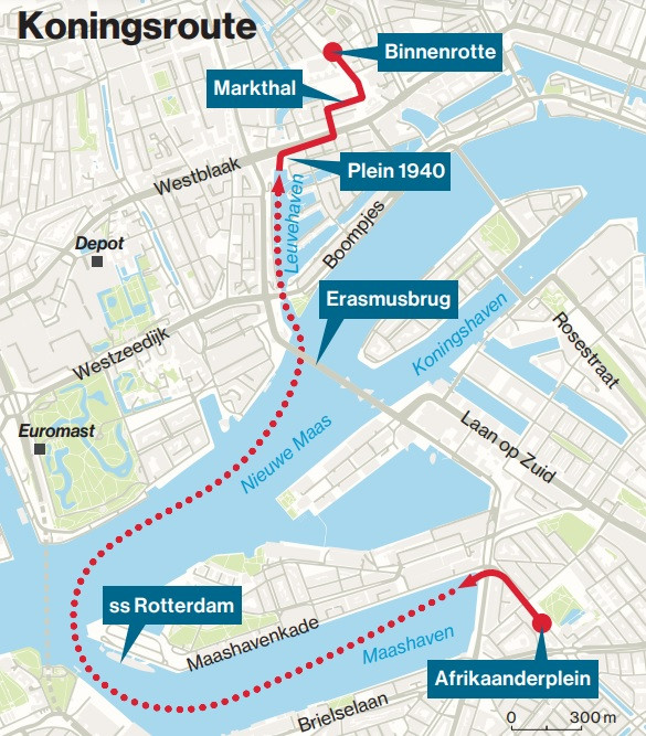 Dit is de route op Koningsdag: koning begint in Rotterdam-Zuid, pakt ...