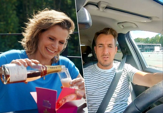 “Dit is een ramp”: Dina Tersago en Andy Peelman kruipen dronken achter ...