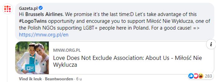 Poolse krant kijkt vreemd op na bekendmaking nieuw logo Brussels Airlines:”Nagenoeg identiek ...