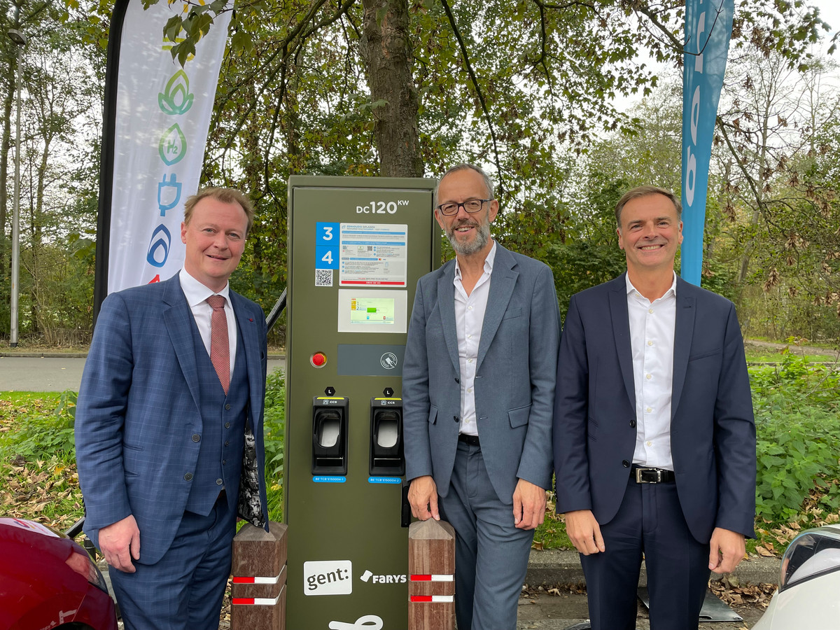 Elektrische wagen opladen in recordtijd: parking aan Blaarmeersen heet ...