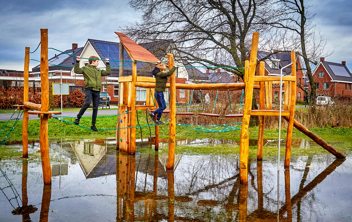 Udense nieuwbouwwijk Land van Dico kan het water niet kwijt; mogelijk ...