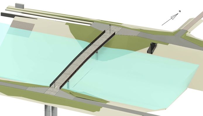 Nu ook officieel: vergunning aangevraagd om nieuwe fietsbrug te bouwen ...