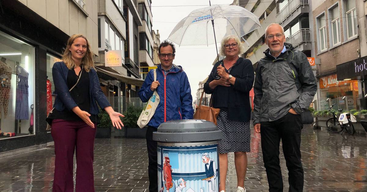 Weg met saaie vuilnisbakken in de winkelstraten van Oostende | Oostende ...